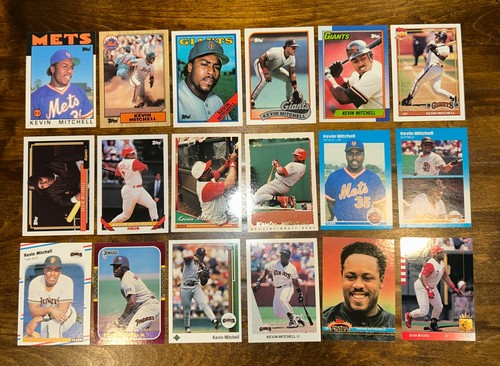 (18) Kevin Mitchell Collection 1986 Topps Rookie - 1995 1987 Fleer ...