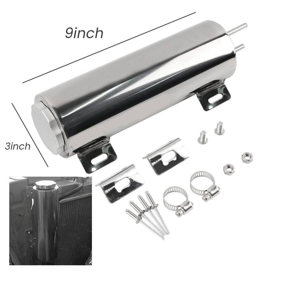 3X9 Inch Radiator Overflow Tank Bottle Coolant Overflow Tank Universal ...