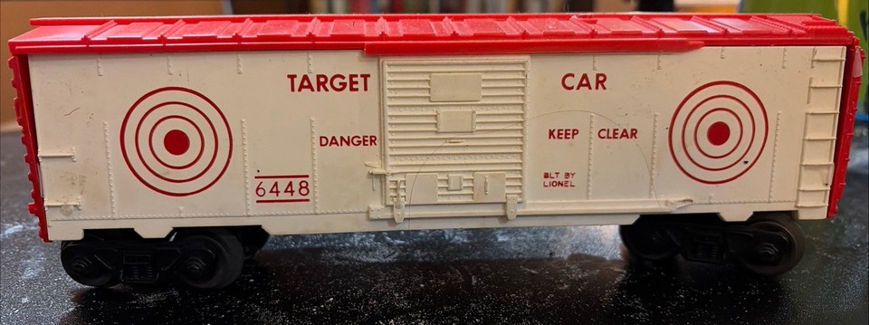 O gauge Lionel 6448 exploding target range car train BROKEN SIDE HINGES ...