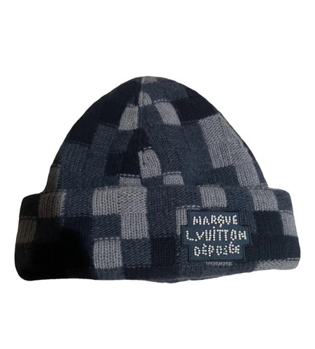 LOUIS VUITTON M7407A 24SS Damier Beanie Damoflage Knit Hat Pharrell ...