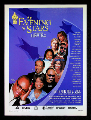 An Evening of Stars UNCF 2004 Lou Rawls Oprah Print Magazine Ad Poster ...