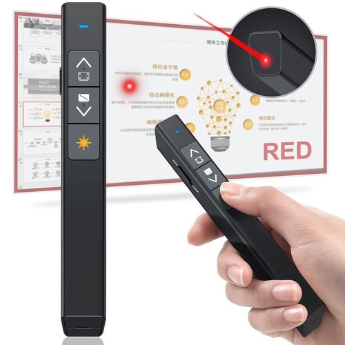 2 DinoFire Presentation Clicker 100FT Wireless Presenter Remote ...
