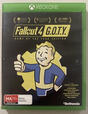 Fallout 4: Game Of The Year Edition G.O.T.Y GOTY AUSTRALIAN VERSION ...