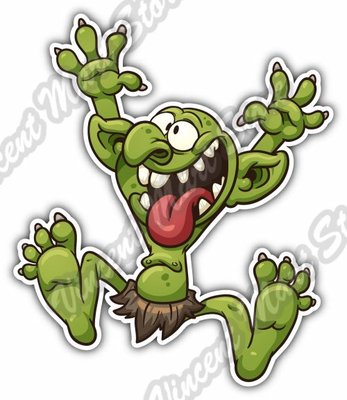 Happy Internet troll Troll Gift Idea Car Bumper Vinyl Sticker Decal 4 ...