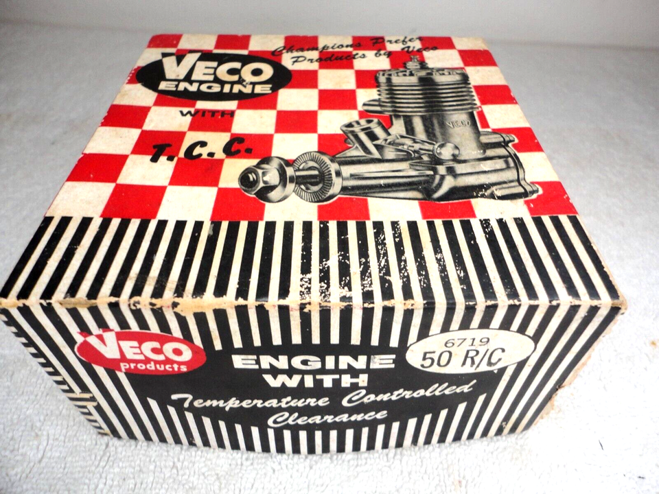 Veco 50 Control Line C/l Vintage R/c Model airplane Engine, No Manuel ...
