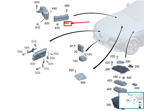 New MERCEDES-BENZ S W223 Fuse Box A2235402302 | eBay