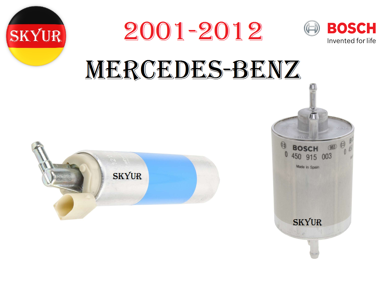 Electric Fuel Pump With Fuel Filter Kit For Mercedes W215 W220 W230 ...