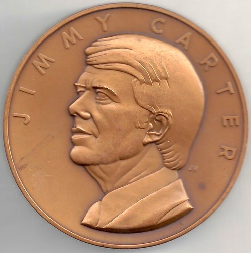 Solid bronze President Jimmy Carter Inaugural Medal coin 1977 | eBay