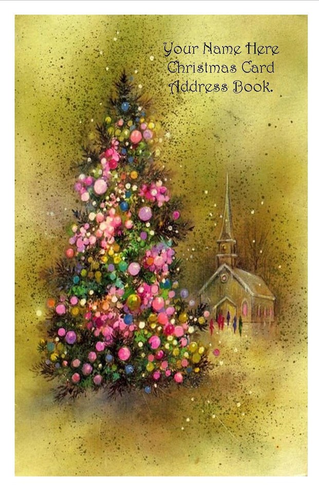 CHRISTMAS CARD ADDRESS BOOK Organizer Personalized Free Gift 8 yrs ...