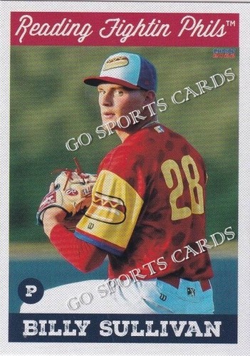 2022 Reading Fightin Phils 2nd Billy Sullivan RC Rookie Philadelphia ...