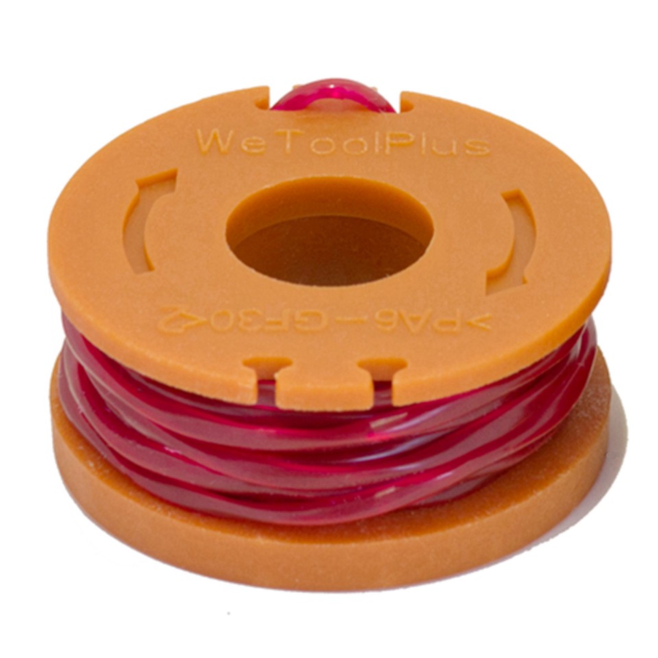 WORX WA0010 6 pack Replacement Spool Line with 1 Pack Spool Cap Cover ...