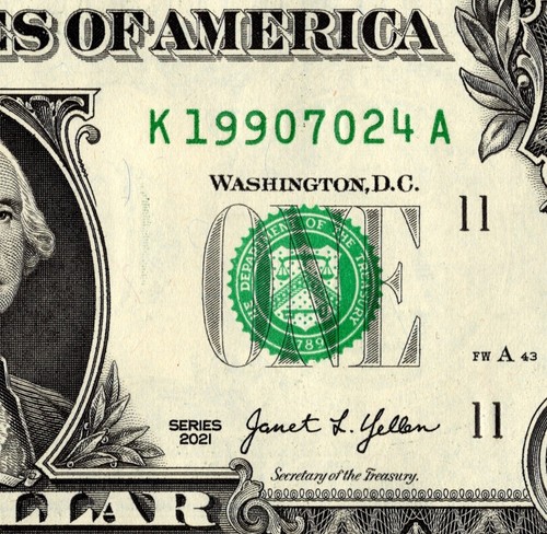 July 24 1990 Birthday note Fancy Serial Number One Dollar Bill | eBay