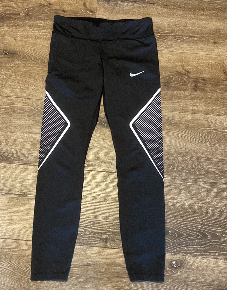 Nike Running Corps Black And White Womans Medium - Gem