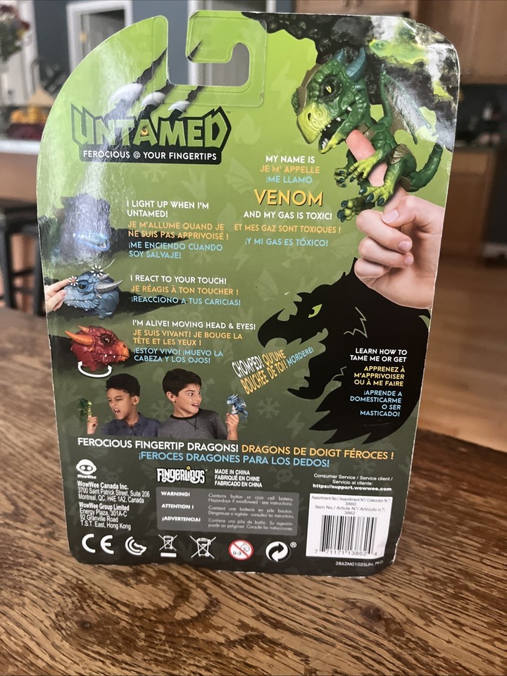 Fingerlings Untamed Dragon - Series 1 - Venom (Green) | eBay