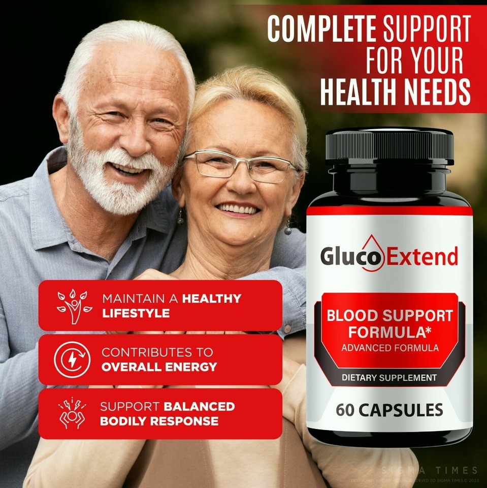 (3 PK) Gluco Extend Blood Support Pills, GlucoExtend for Blood Sugar ...