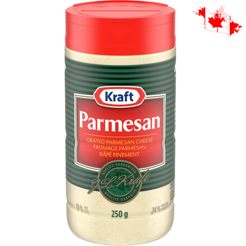 Kraft 100% Parmesan Grated Cheese 250g Easy To Use Shaker With Flavor ...