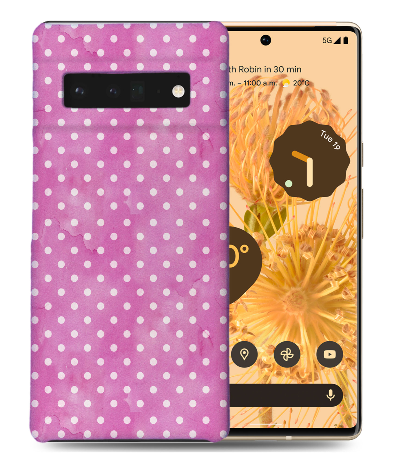 CASE COVER FOR GOOGLE PIXEL|PINK POLKA DOTS PATTERN 16 | eBay UK