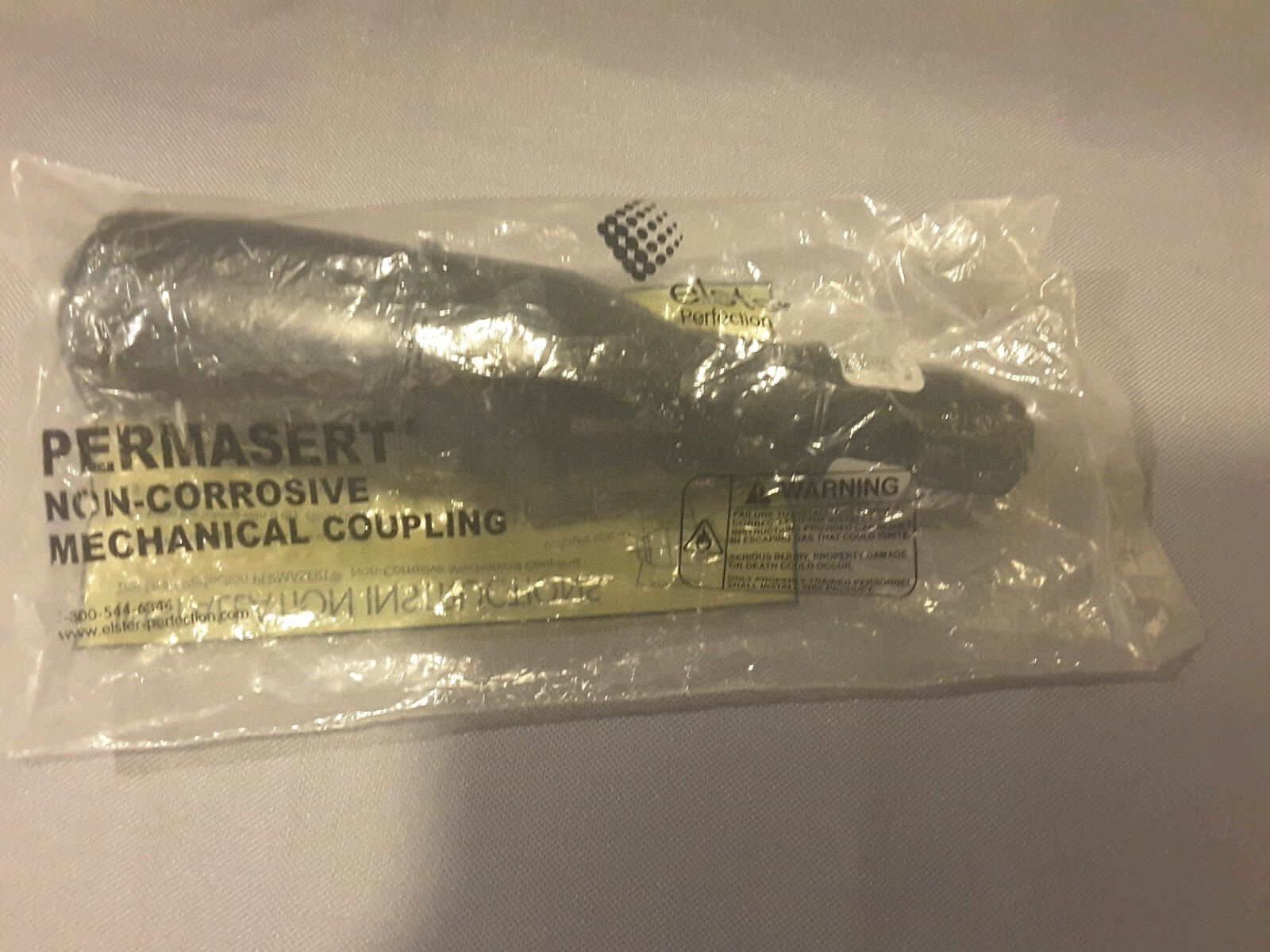 PERMASERT - MECHANICAL 1" COUPLING ASTM D-2513/F 1924 CAT 1 PE4710 NON ...