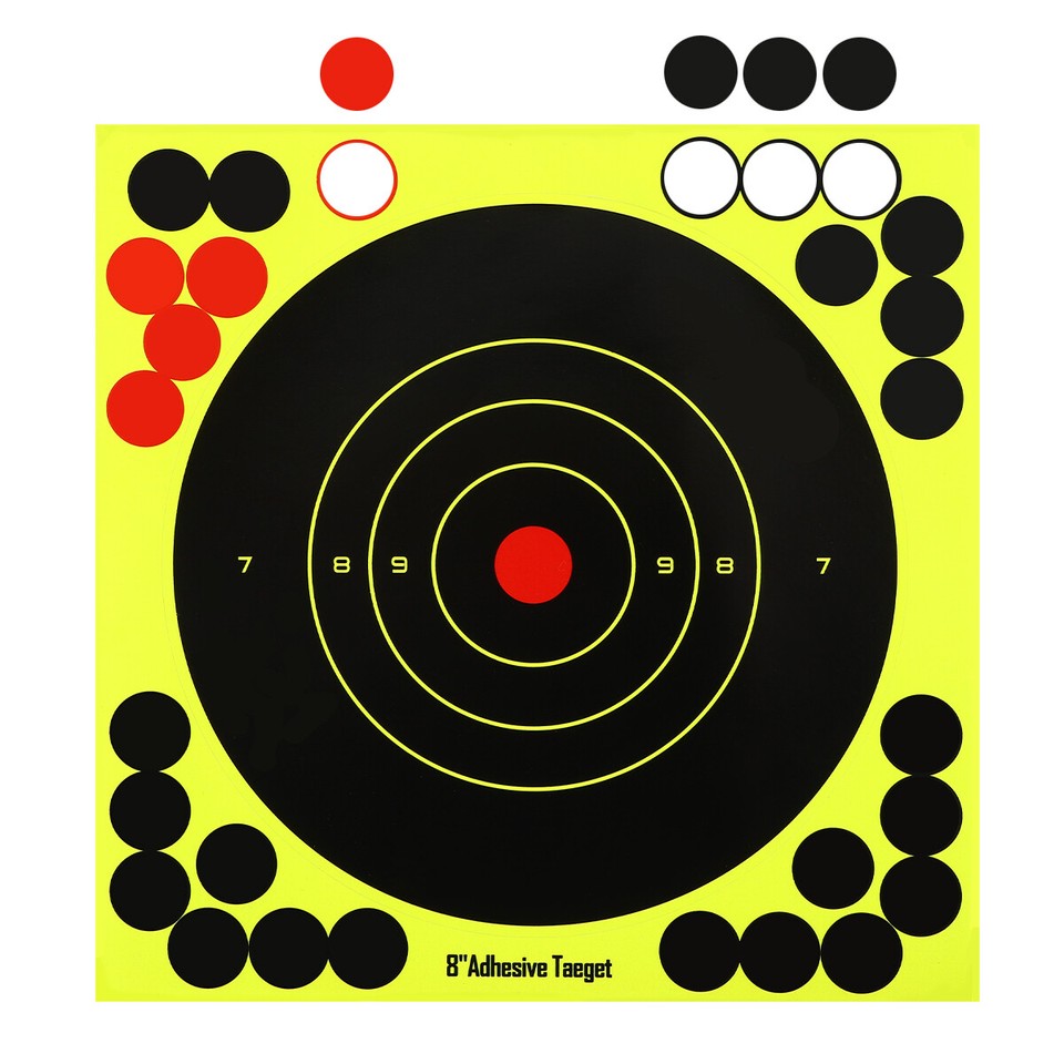 25Pack Shooting Targets Splatter Paper-Shots Burst Gun Shoot Rifle ...