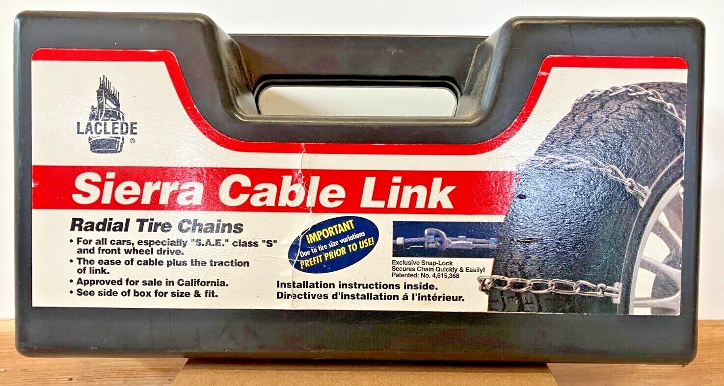 Laclede Sierra Cable Link Tire Chains Stock #1934 Never Used | eBay