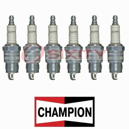 For Ford F-150 CHAMPION COPPER PLUS 6 pc Spark Plugs 4.9L L6 1987-1996 ...