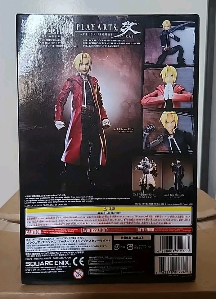 Play Arts kai Edward Elric Fullmetal Alchemist | eBay