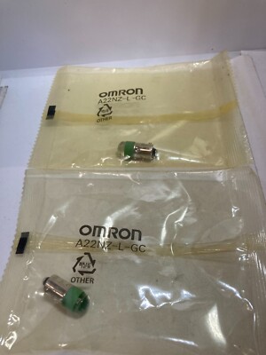 OMRON A22NZ-L-GC LED LAMP GREEN (LOT OF 2) NIB | eBay