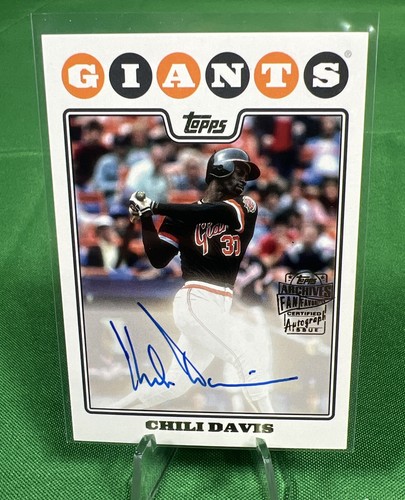 2023 Topps Archives Chili Davis Fan Favorites Autograph Auto #08FF-CD ...