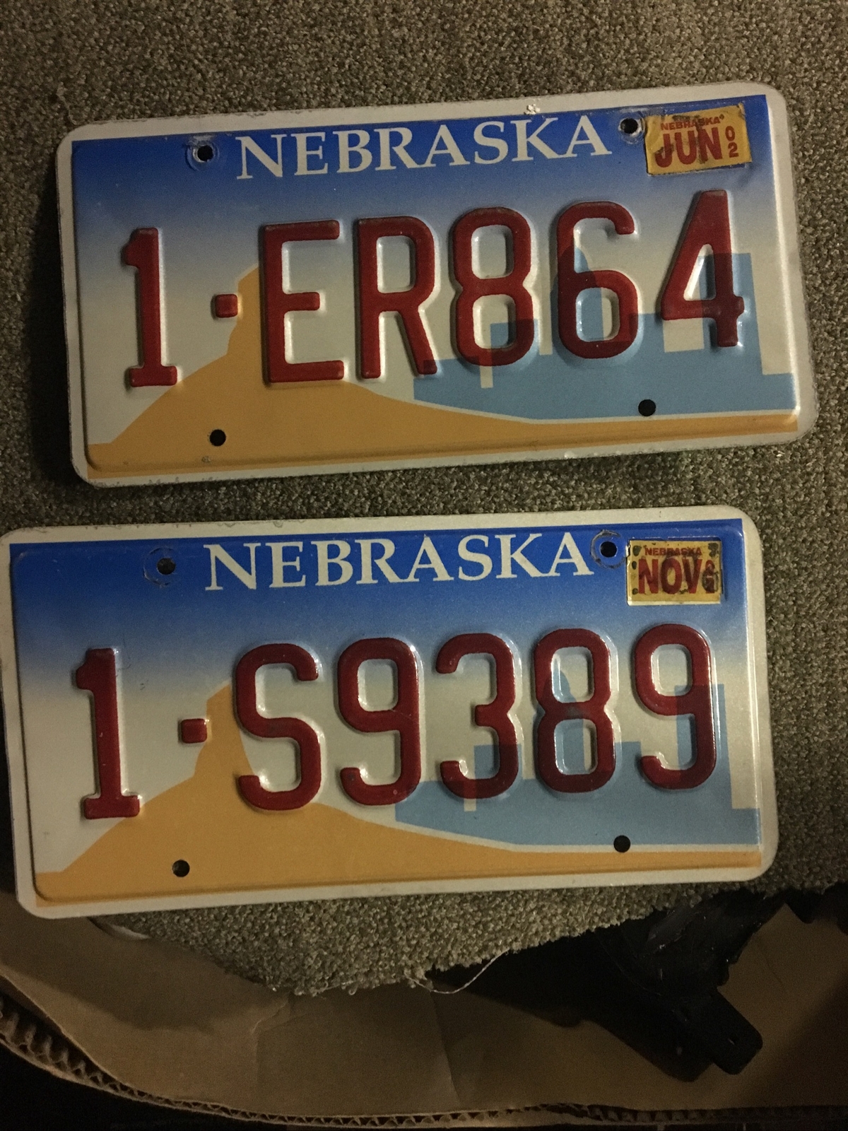 2 Nebraska NE License Plates 2002. Man Cave Garage Bar | eBay