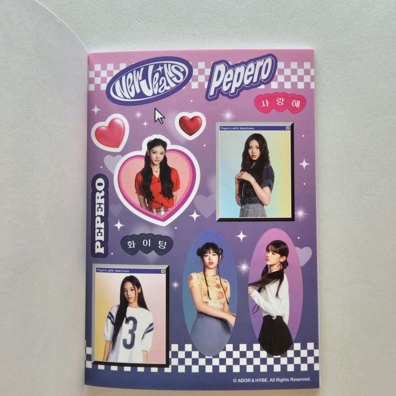 [ 公式 ] NewJeans x LOTTE PEPERO POP-UP STORE Promotional LIMITED STICKER ...