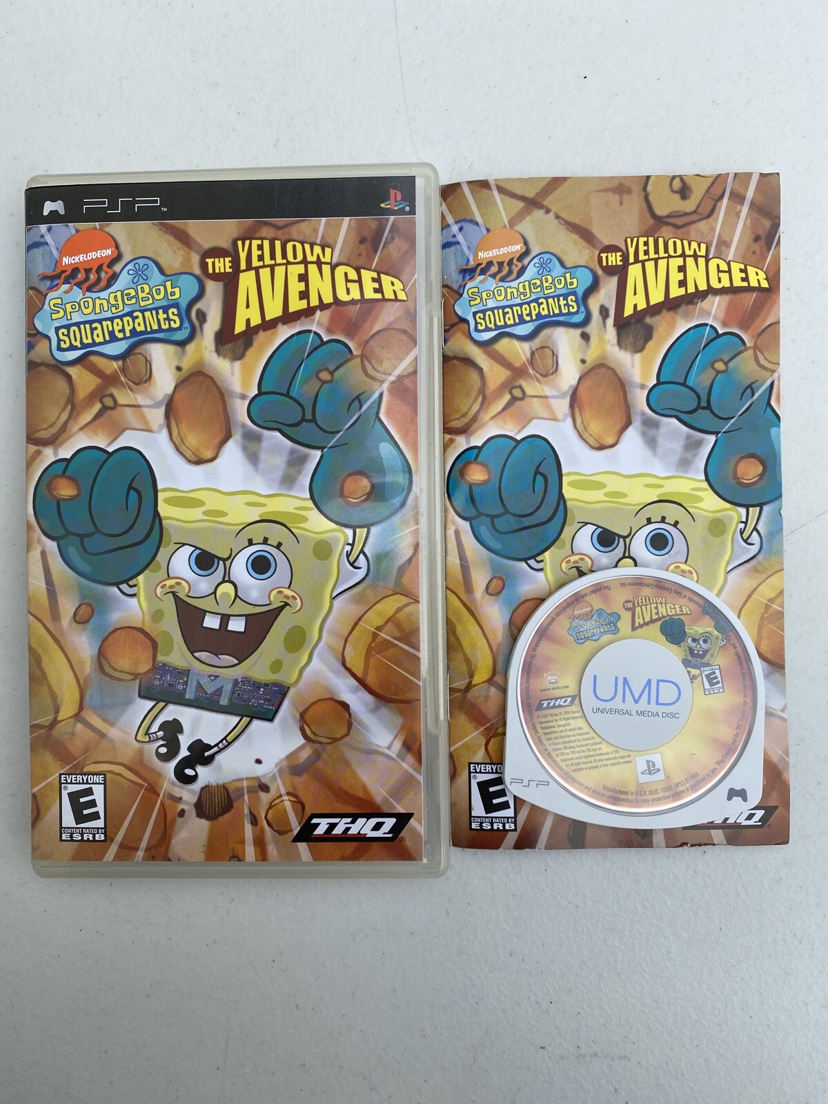 SpongeBob SquarePants The Yellow Avenger (Sony PSP) Complete & Tested ...