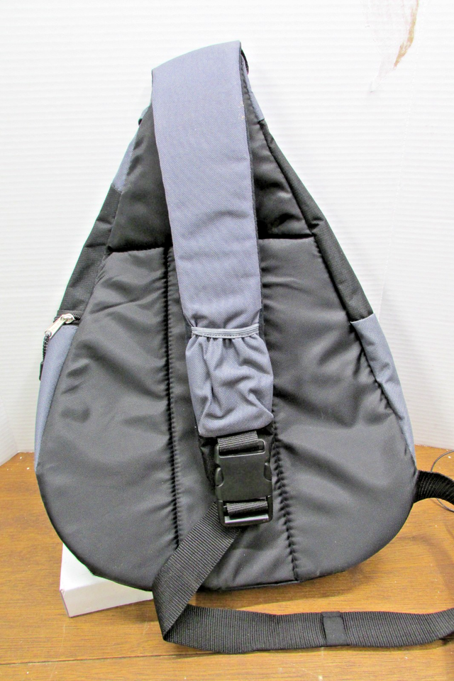 Backpack, Crossbody, Black/Gray, Padded Back Strap, Phone pouch, by ...