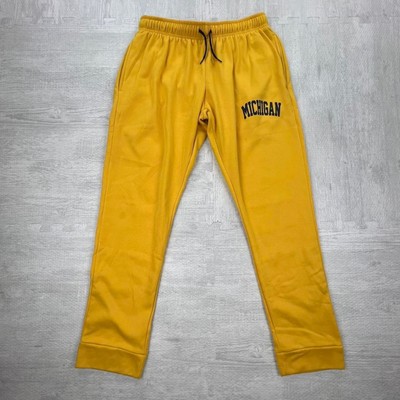 Vintage 90s Michigan Wolverines Sweatpants Size: XL Yellow Blue NCAA ...