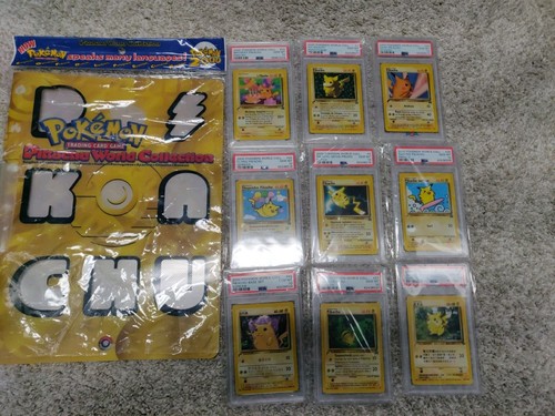 Pikachu World Collection Complete Set (9) PSA 10 gem mint | eBay