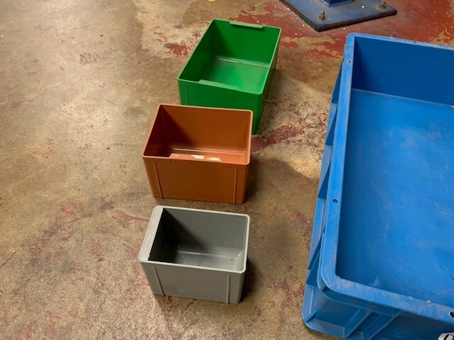 Heavy duty Plastic Tray Storage Box with segregation pots that fit ...