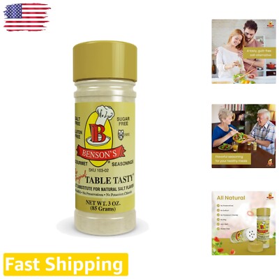 Benson's Table Tasty Salt Substitute - Sodium-Free Gourmet Seasoning ...