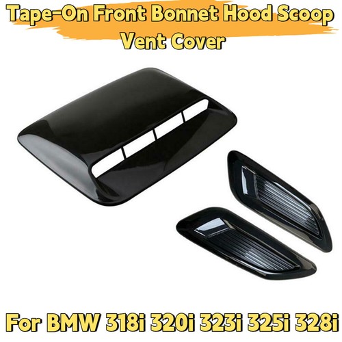 3Pc 15'' Air Front Bonnet Hood Scoop Vent Cover For BMW 318i 320i 323i ...