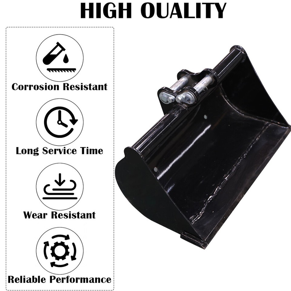 600mm Plain Flat Bucket Grading Attachment for Mini Excavator Manganese ...