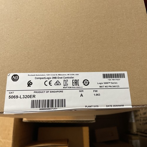 Allen-Bradley 5069-L320ER CompactLogix 2MB Enet Controller | eBay