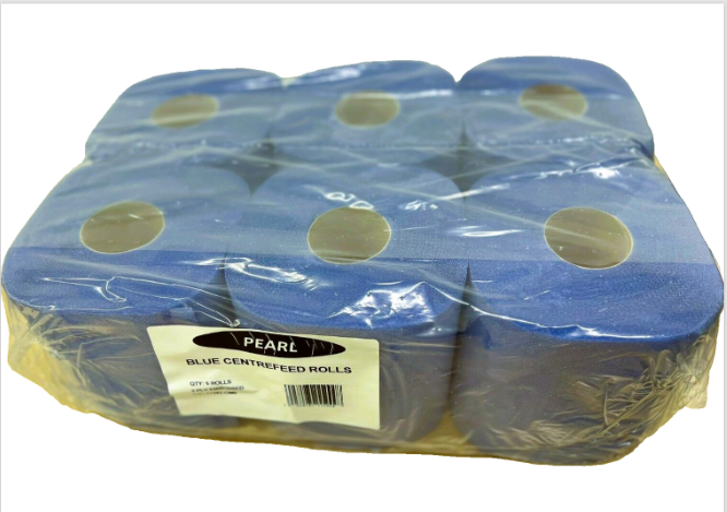 Blue Centrefeed Rolls 2-Ply, 6 Pack,70m,90m,120m,150m, Hand Wipes Paper ...