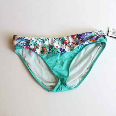 LAUREN Ralph Lauren Floral Paisley Fold Over Bikini Bottoms Swim Size ...