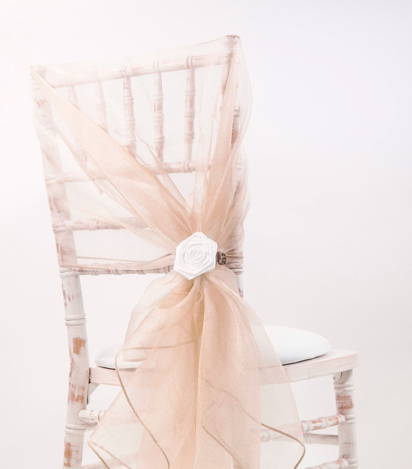 CHAIR COVER HOOD ORGANZA VARIOUS COLOURS WEDDING EVENT VENUE CHAIR ...
