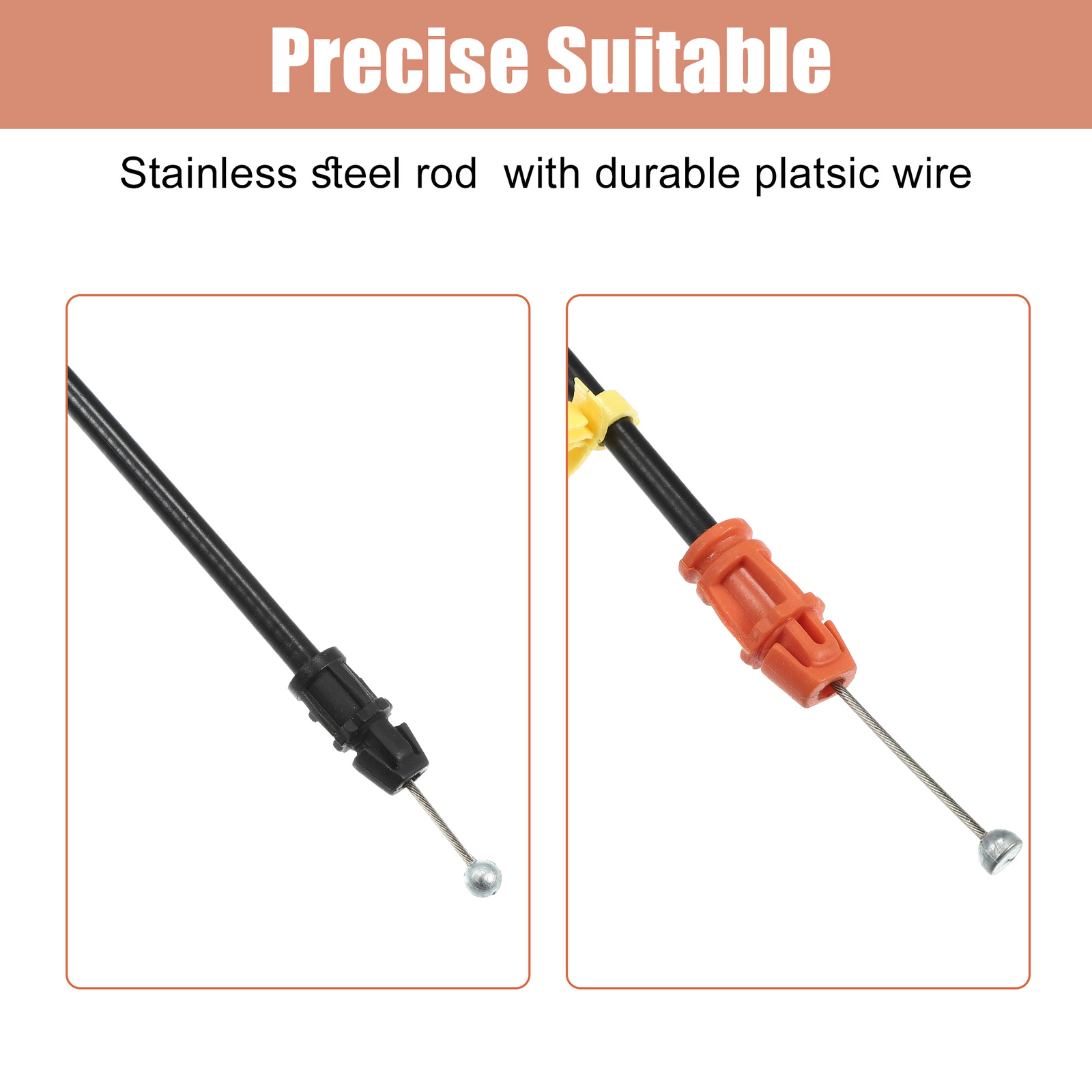 Pack of 2 For Chevrolet Tahoe 2007-2014 Car Door Latch Cable Black No ...