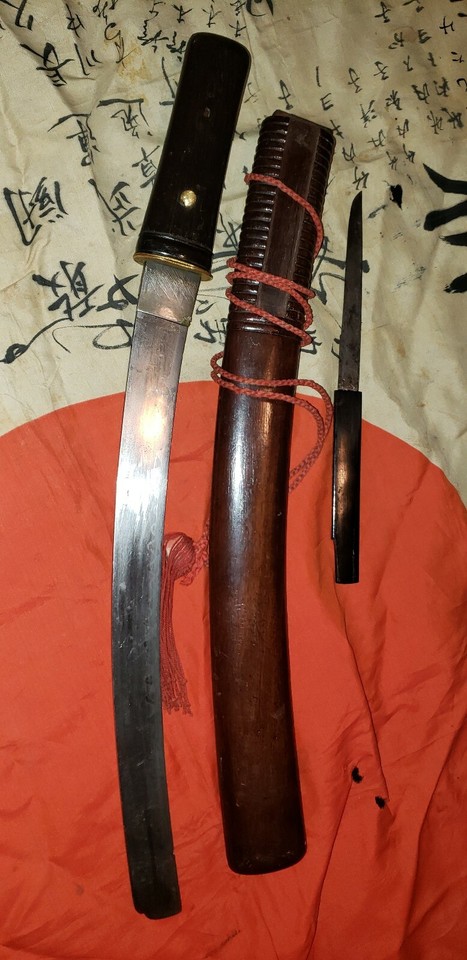 WWII Japanese sword - ULTRA RARE Sakabatō 逆刃刀 reverse edge blade MUSEUM ...