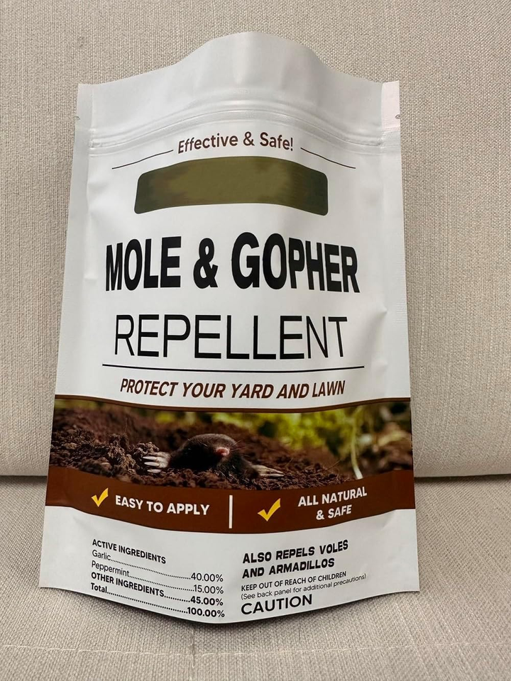 Mole Repellent, Gophers Repellent, Vole Repellant Outdoor, Armadillo ...