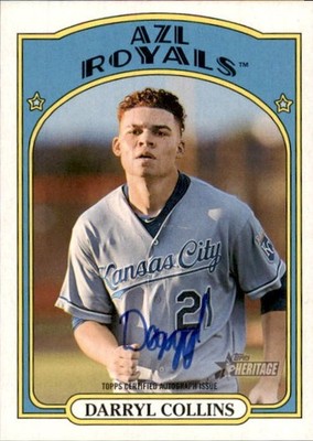 2021 Topps Heritage Minors Real One Autograph #ROA-DC Darryl Collins ...