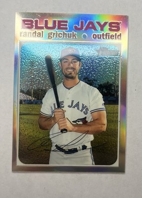 Randal Grichuk 395 /571 2020 Topps Heritage #THC-282 Chrome Refractor ...