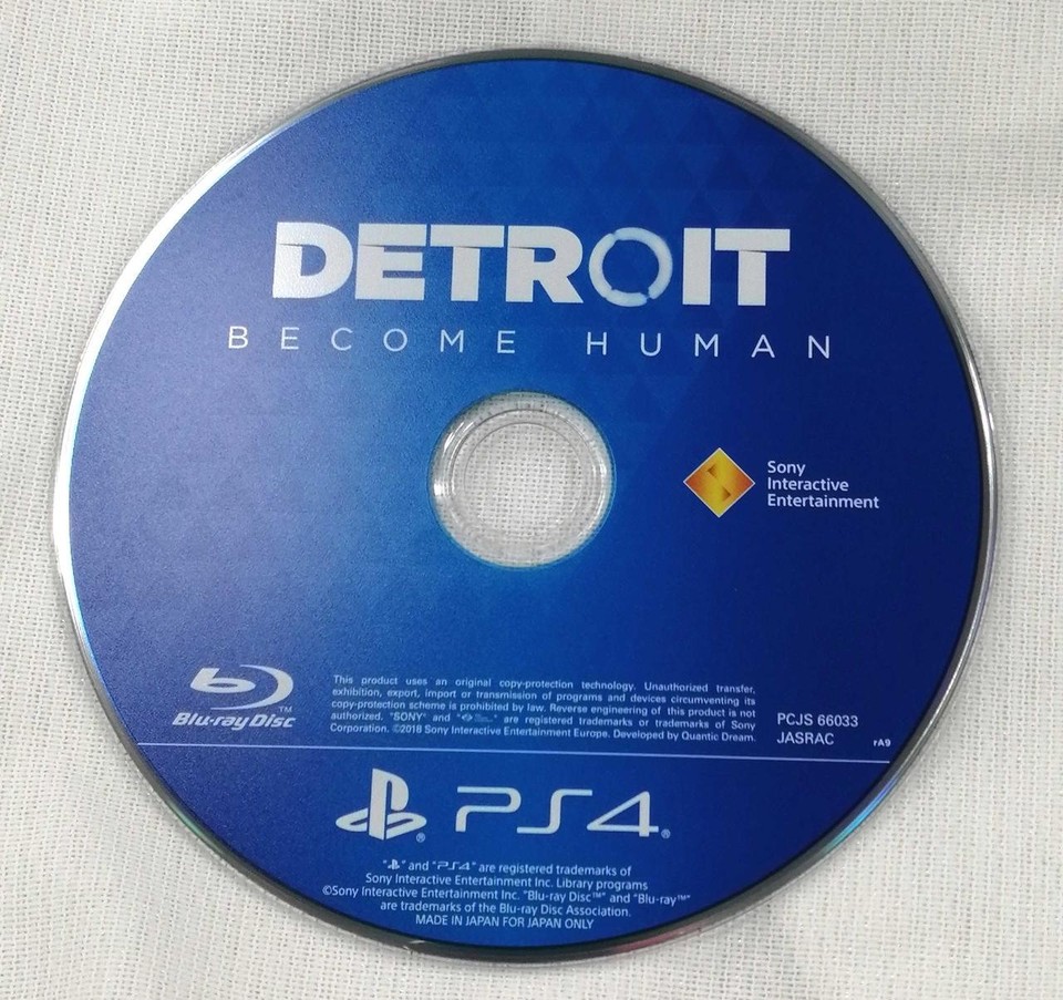 PS4 No instruction DETROIT BECOME HUMAN VALUE SE | eBay UK