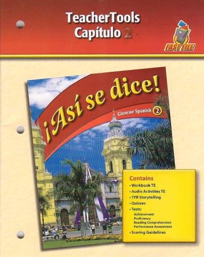 ASI SE DICE! - CAPITULO 9 (GLENCOE SPANISH 2-FAST FILE) *Excellent ...
