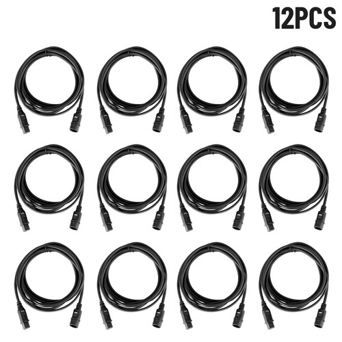 12PCS DMX Cables 10ft/3m 3 Pin Signal XLR Connection Stage Par Light ...